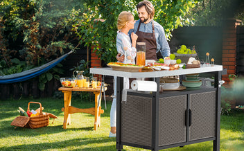Onlyfire Portable Tabletop Gas Grill 3 Burners, 24" Propane Grill with ...