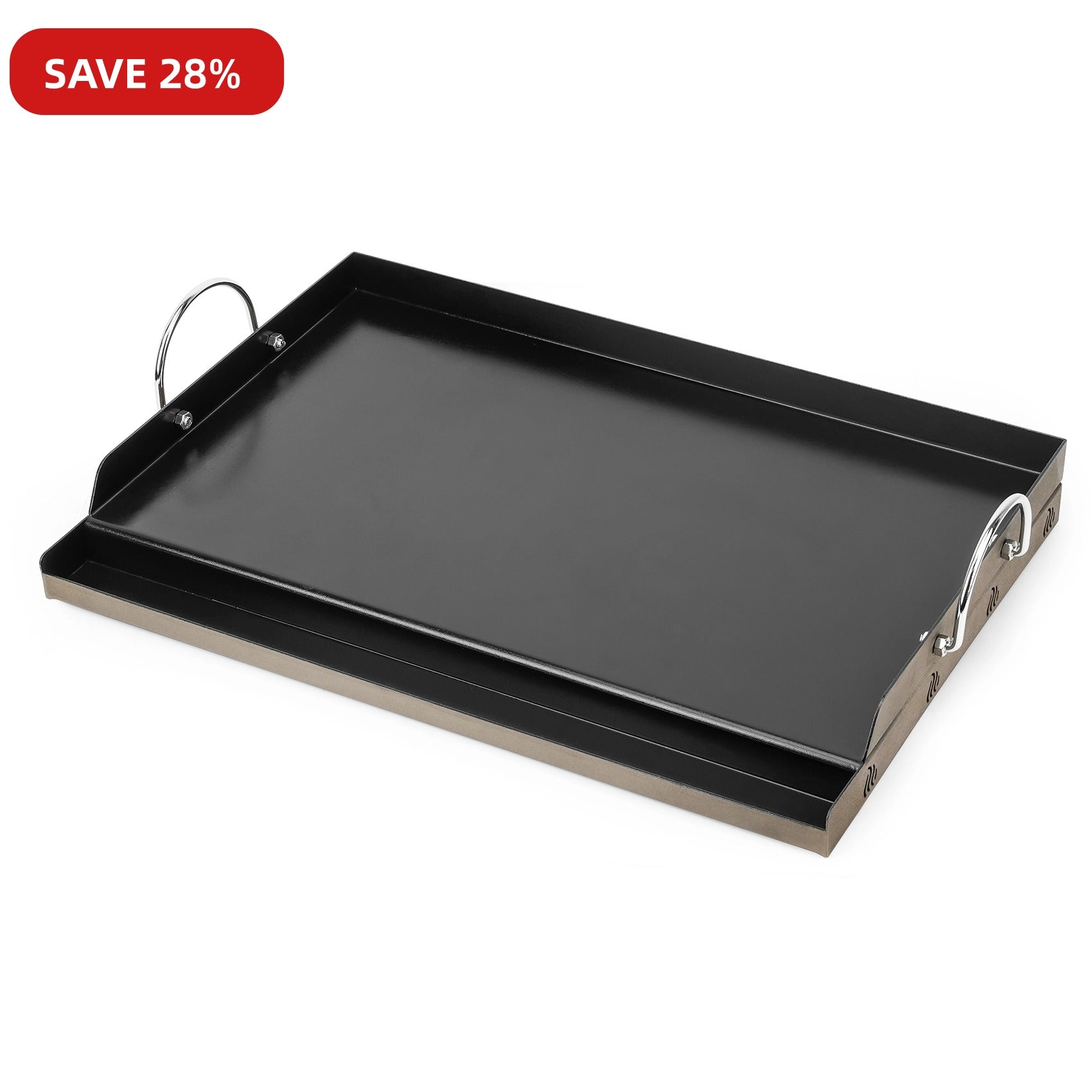 Onlyfire Universal BBQ Griddle with Handles for Charcoal/Gas Grills,23 ...